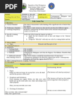 Grade 4 Visual Arts Lesson Plan | PDF | Shape | Lesson Plan