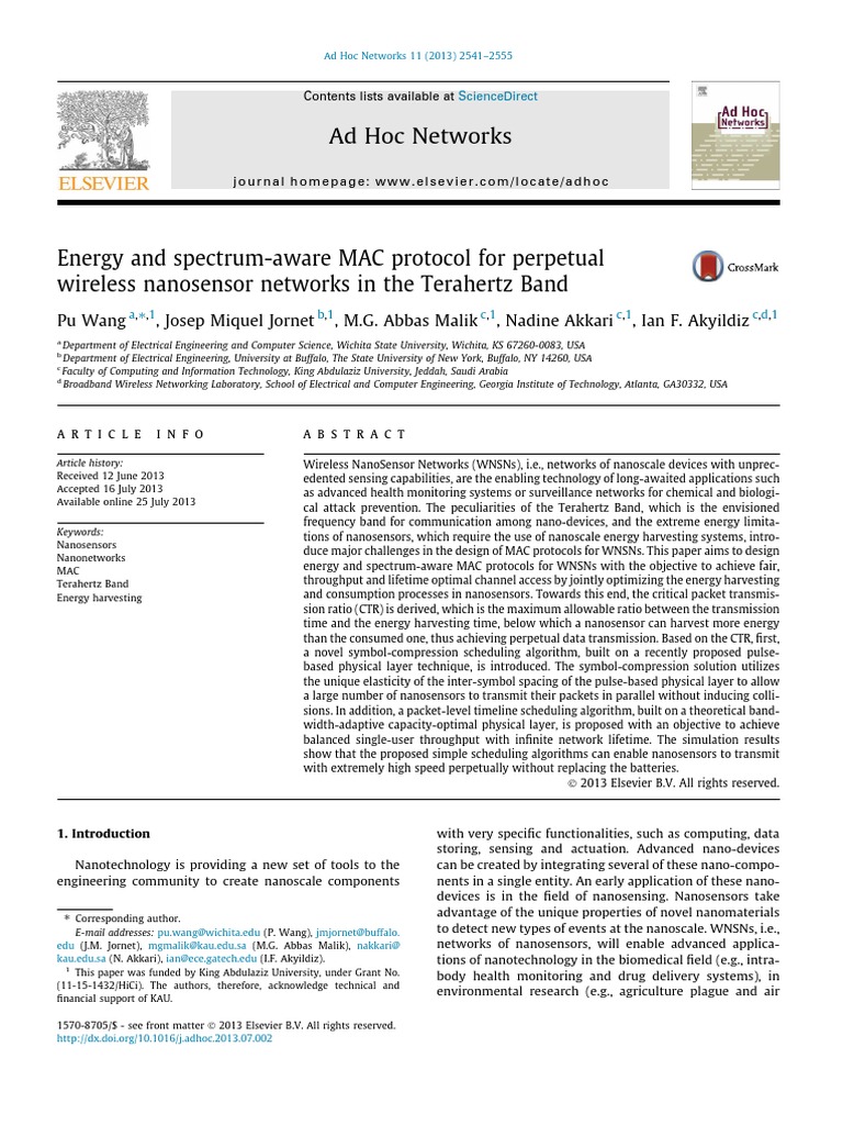 Energy And Spectrum Aware Mac Protocol F Pdf Computer Network Bit