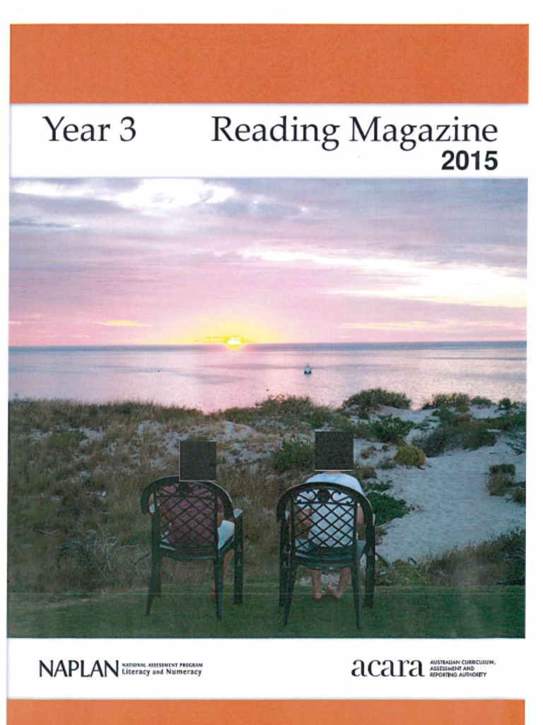 Naplan 2015 Final Test - Reading Magazine Year 3 (Redacted Images of ...