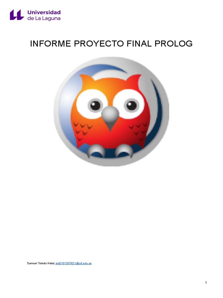 INFORME PROYECTO FINAL PROLOG | PDF | Constructor (Programación Orientada a Objetos) | Programación