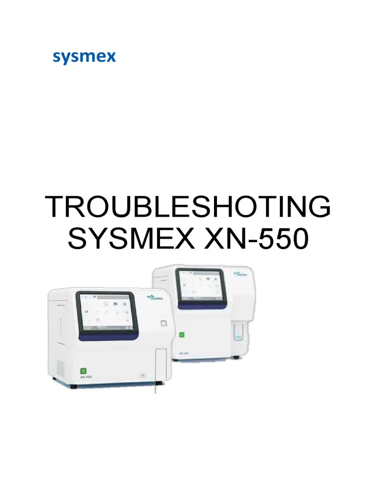 Panduan Troubleshooting Sysmex XN-550 | PDF