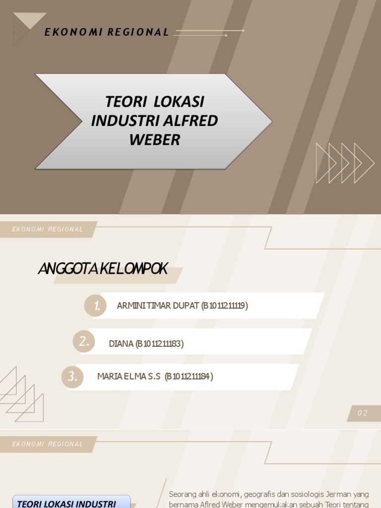 Teori Lokasi Industri Afred Weber | PDF