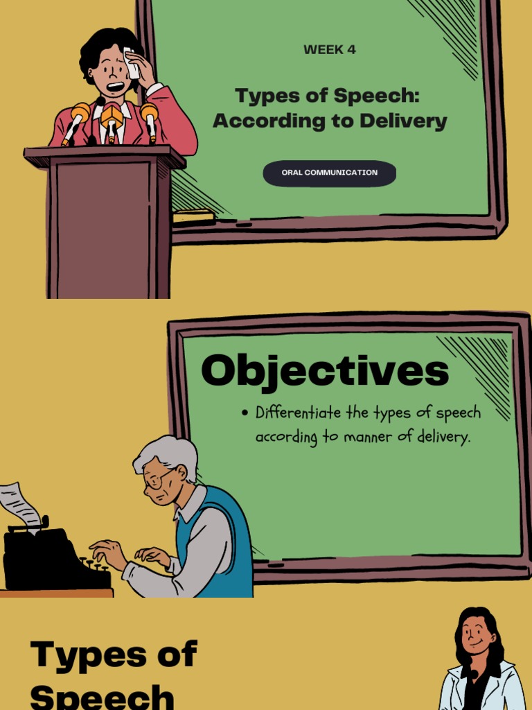 Four Types of Speech Delivery | PDF | Public Speaking | Human Communication