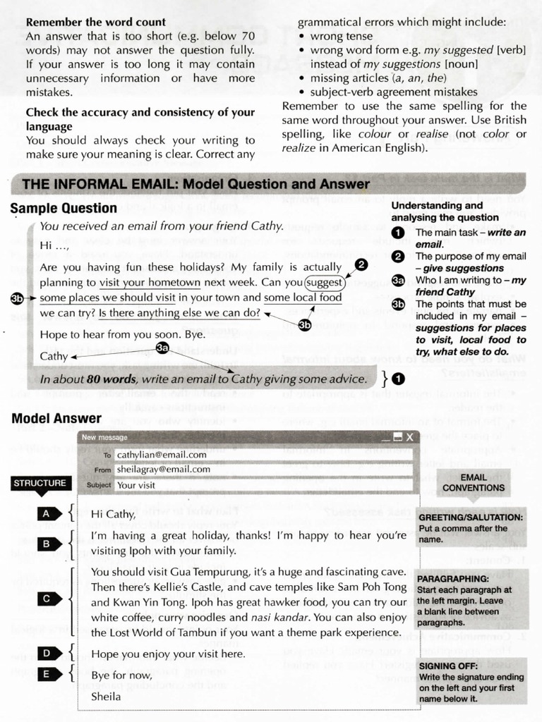 Email Format Form 1 | PDF