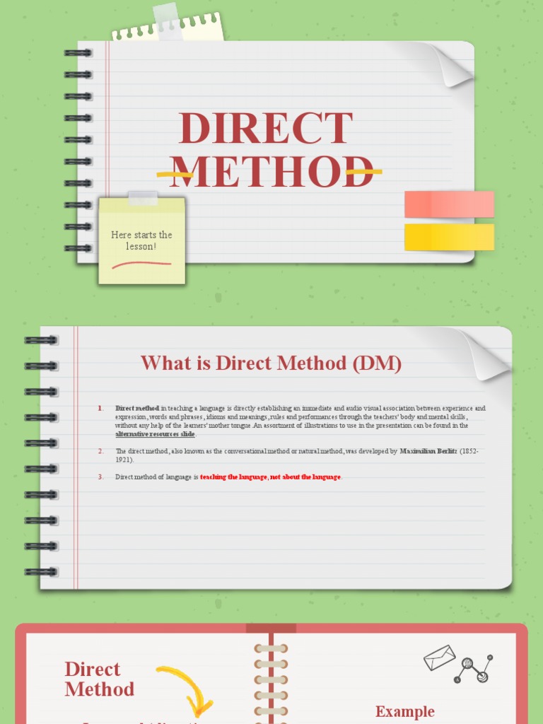 Direct Method | PDF | Vocabulary | Language Education