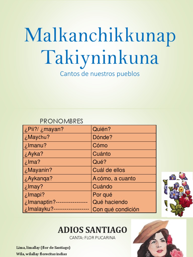 Cantos de Mi Pueblo - Quechua | PDF