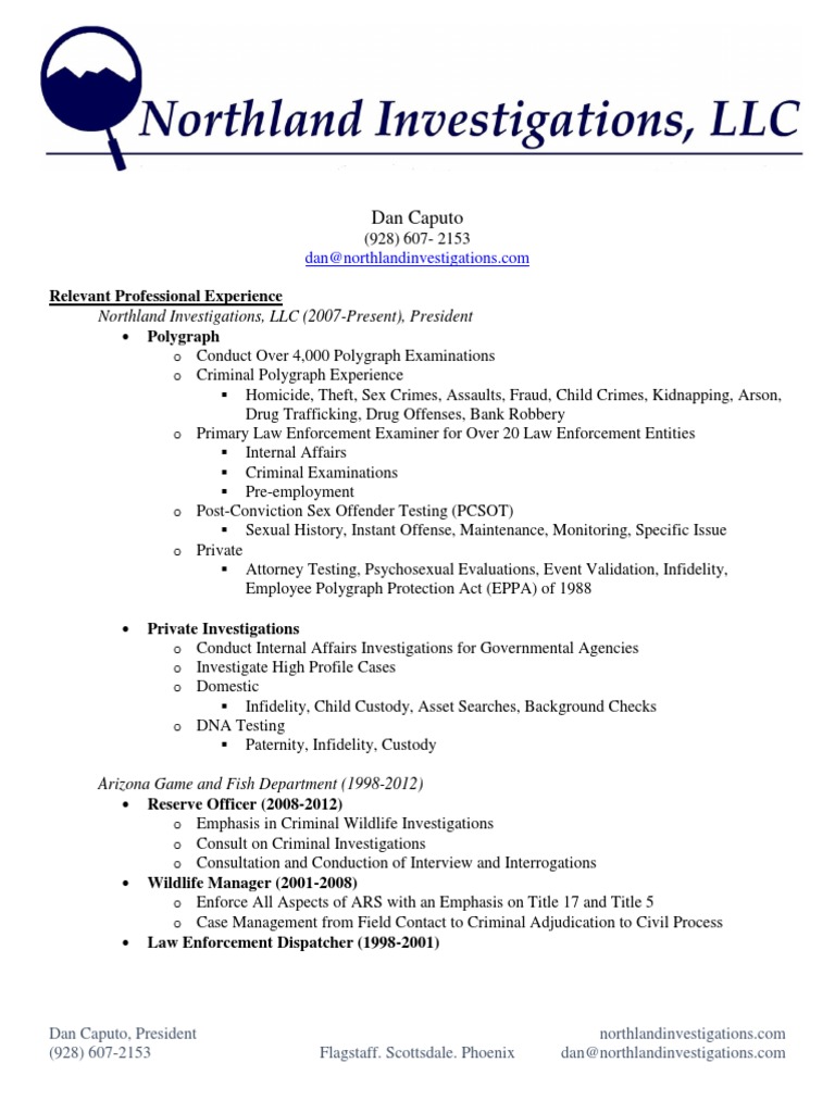 Polygraph and Investigation Expert | PDF | Polygraph | Crimes