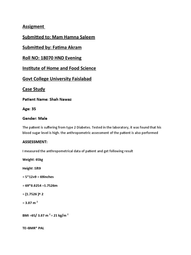 Fatima Akram | Download Free PDF | Dieting | Sugar