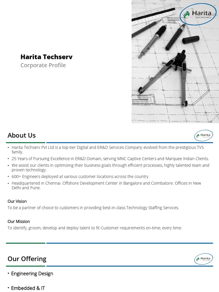 Harita Techserv: Digital & ER&D Services | PDF | Engineering | Business