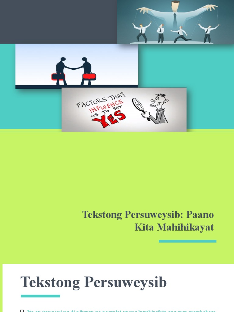 Tekstong Persuweysib Paano Kita Mahihikayat | PDF