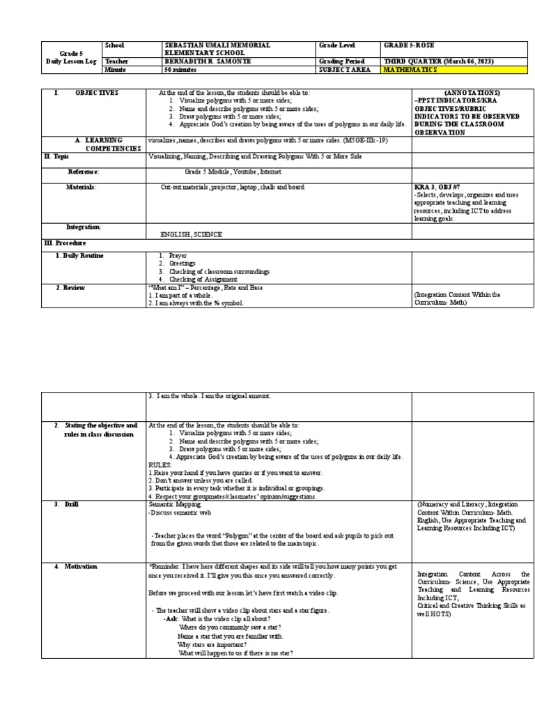 Math Cot q3 | PDF | Educational Technology | Curriculum