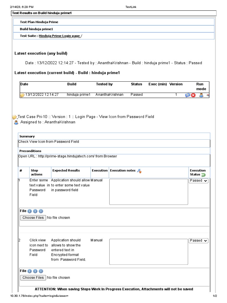 TestLink 1.9.29 (DEV) | PDF | Password | Computer Science