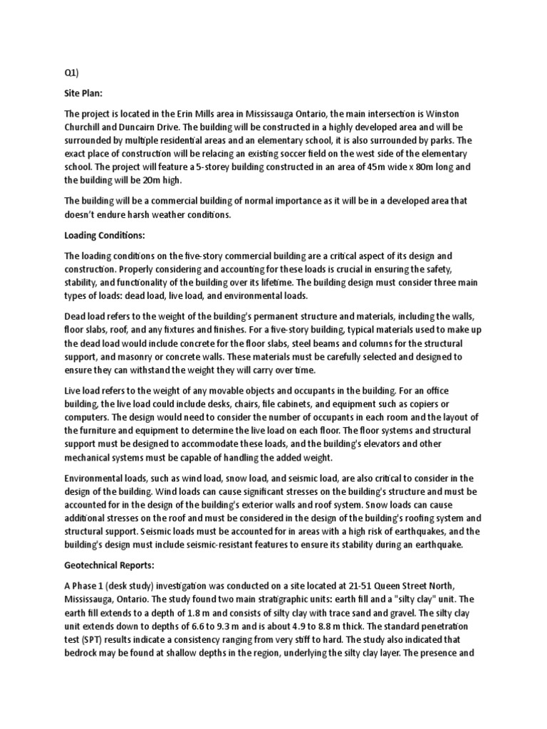 CIVL 3210 Assignment 1 | PDF | Geotechnical Engineering | Applied And Interdisciplinary Physics