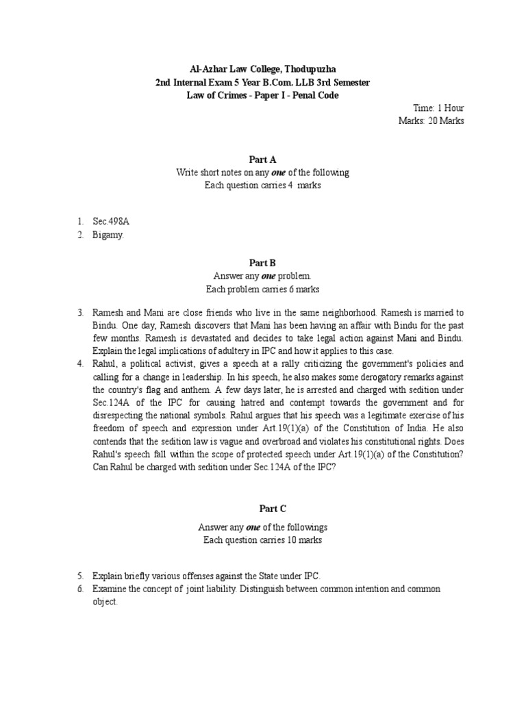 Ipc 2nd Internal | PDF