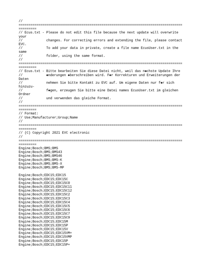 Ecus Database | PDF | Electrical Engineering | Computing