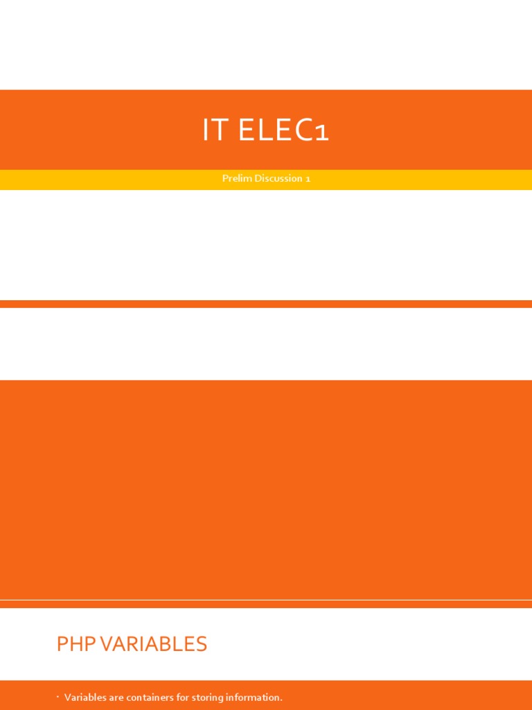 PHP Variables & Data Types Explained | PDF | Php | Variable (Computer Science)