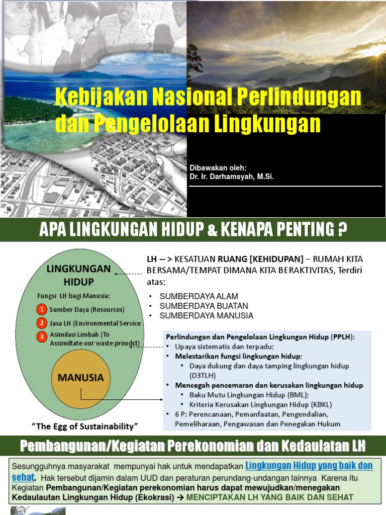Kebijakan Nasional PPLH | PDF