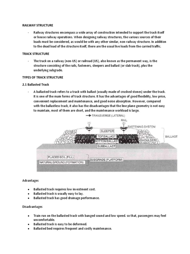 Railway Structure Pdf Rail Transport Road Surface