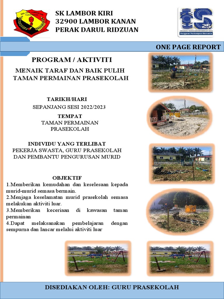 Baik Pulih Taman Prasekolah | PDF