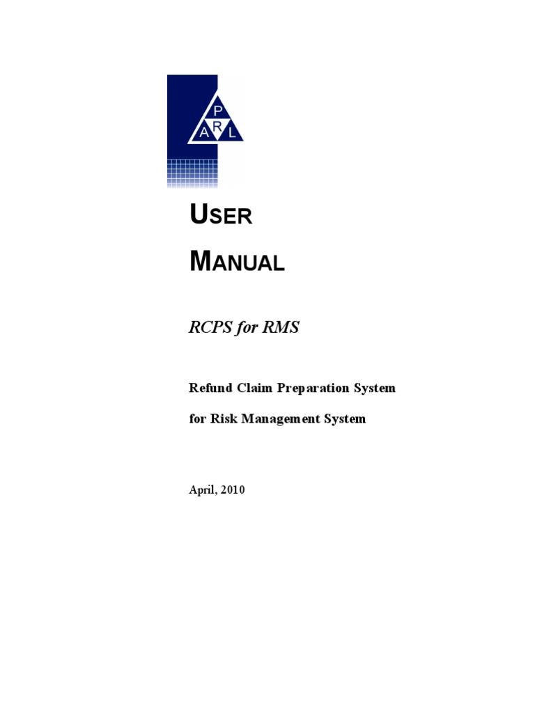 2010122010124615531USER MANUAL (RCPS For RMS) | PDF | Invoice | Printer ...