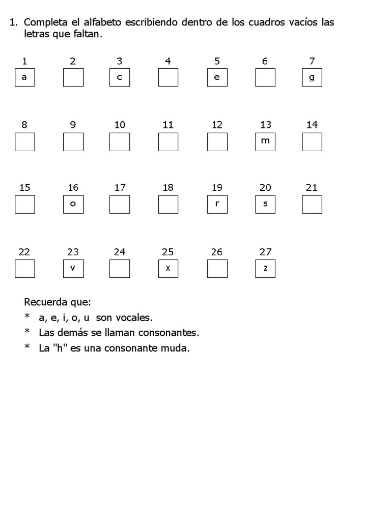ORDEN ALFABETICO | PDF