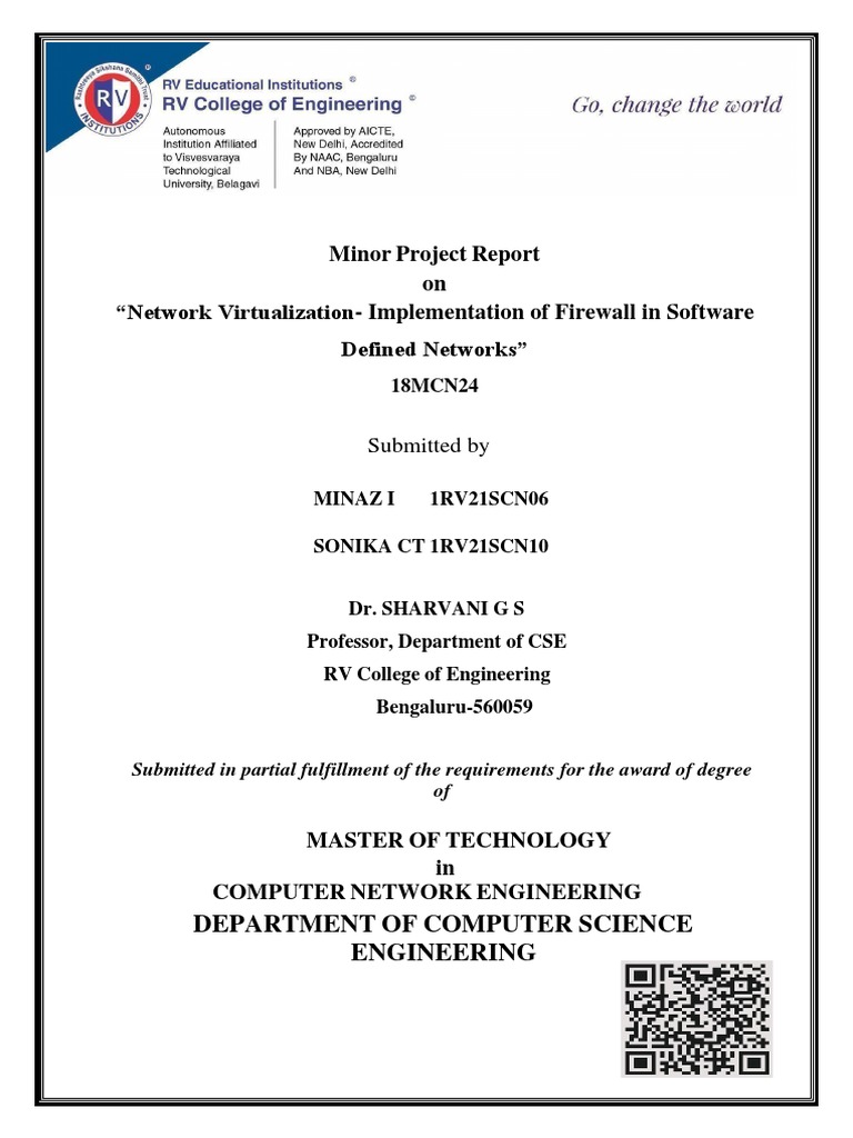 Final Full Minor Report | PDF | Computer Network | Firewall (Computing)