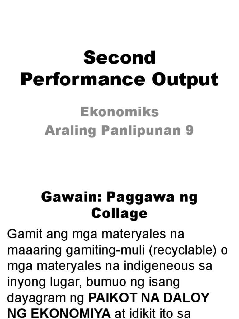 Second Performance Output-AP9 | PDF