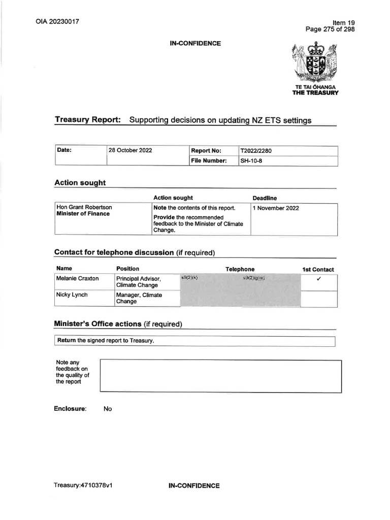 Treasury ETS Paper | PDF