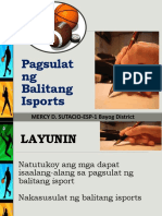 Balitang Isports | PDF