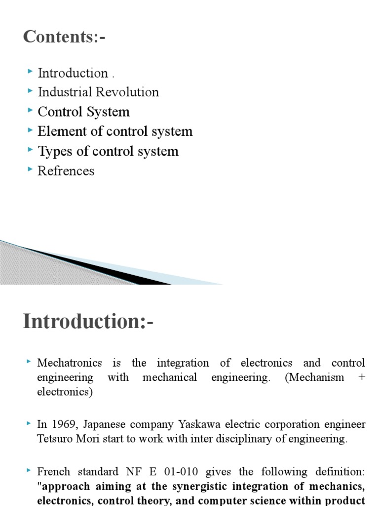 Mechatronics Notes | PDF | Control Theory | System