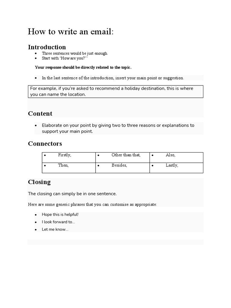 How To Write An Email - pt3 | PDF