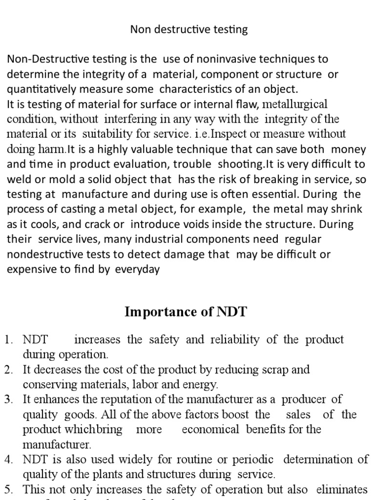 Non Destructive Testing | PDF | Nondestructive Testing | Ultrasound