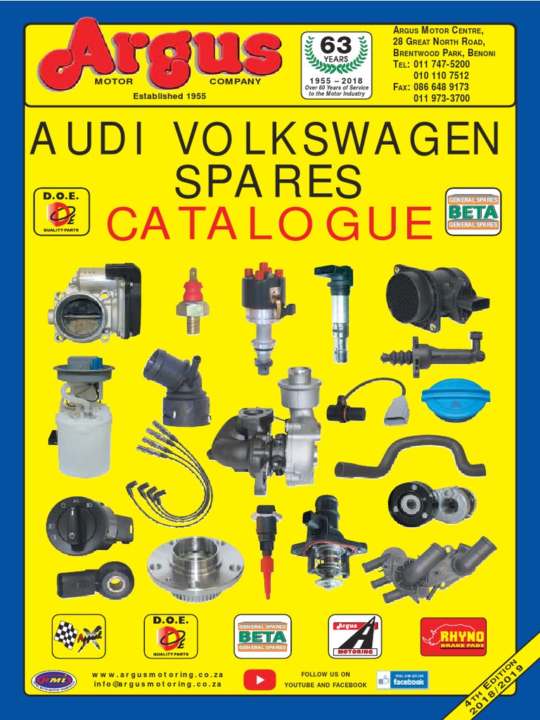 Audi Volkswagen Spares: Catalogue | PDF | Thermostat | Audi