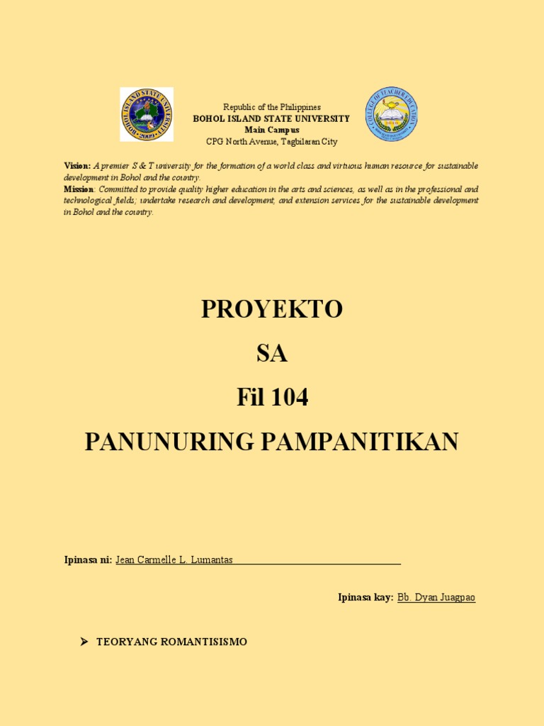 Lumantas JC FIL104 TEORYA P | PDF