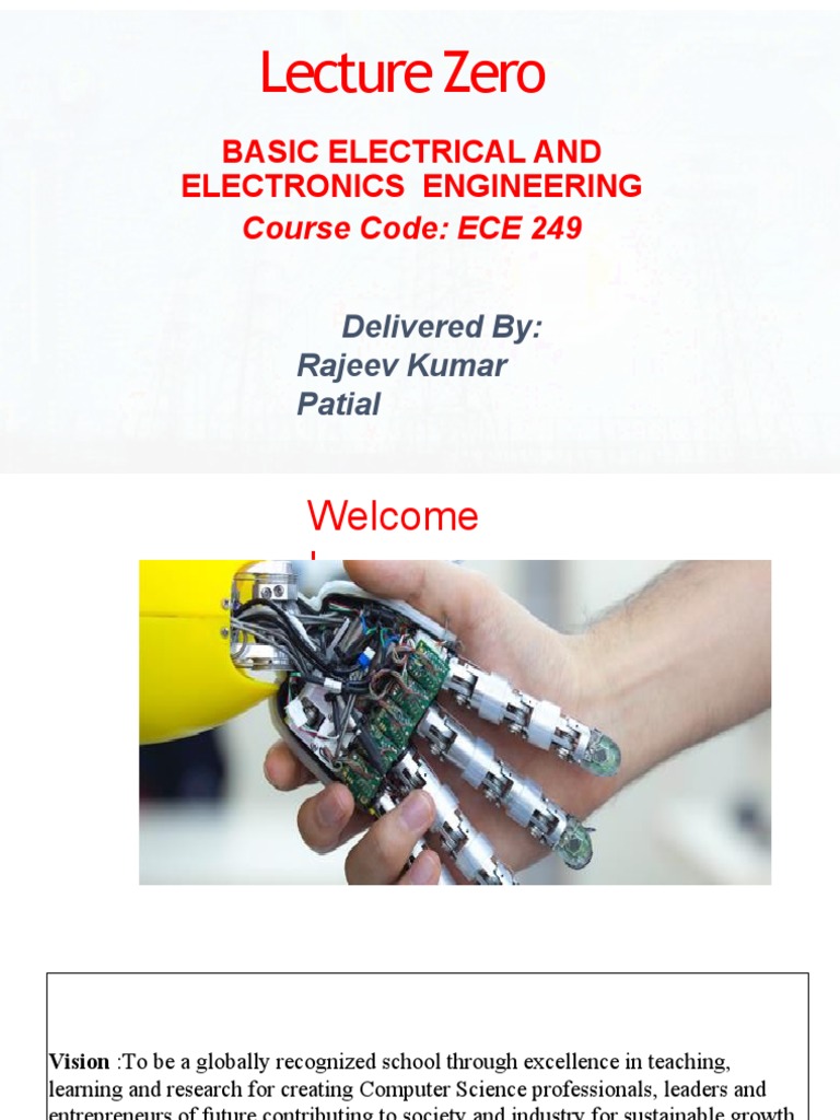 Lecture Zero - ECE249 - 20222023 | PDF | Electronics | Electrical Engineering