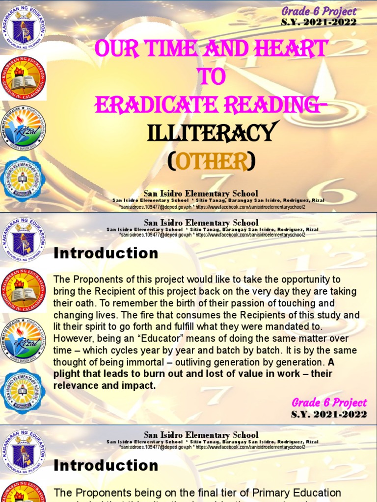 Grade 6 Project | PDF | Literacy | Cognition