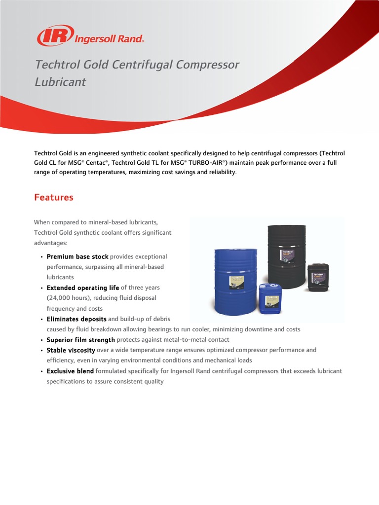 Techtrol Gold Lubricant - Enpdf | PDF | Lubricant | Turbocharger