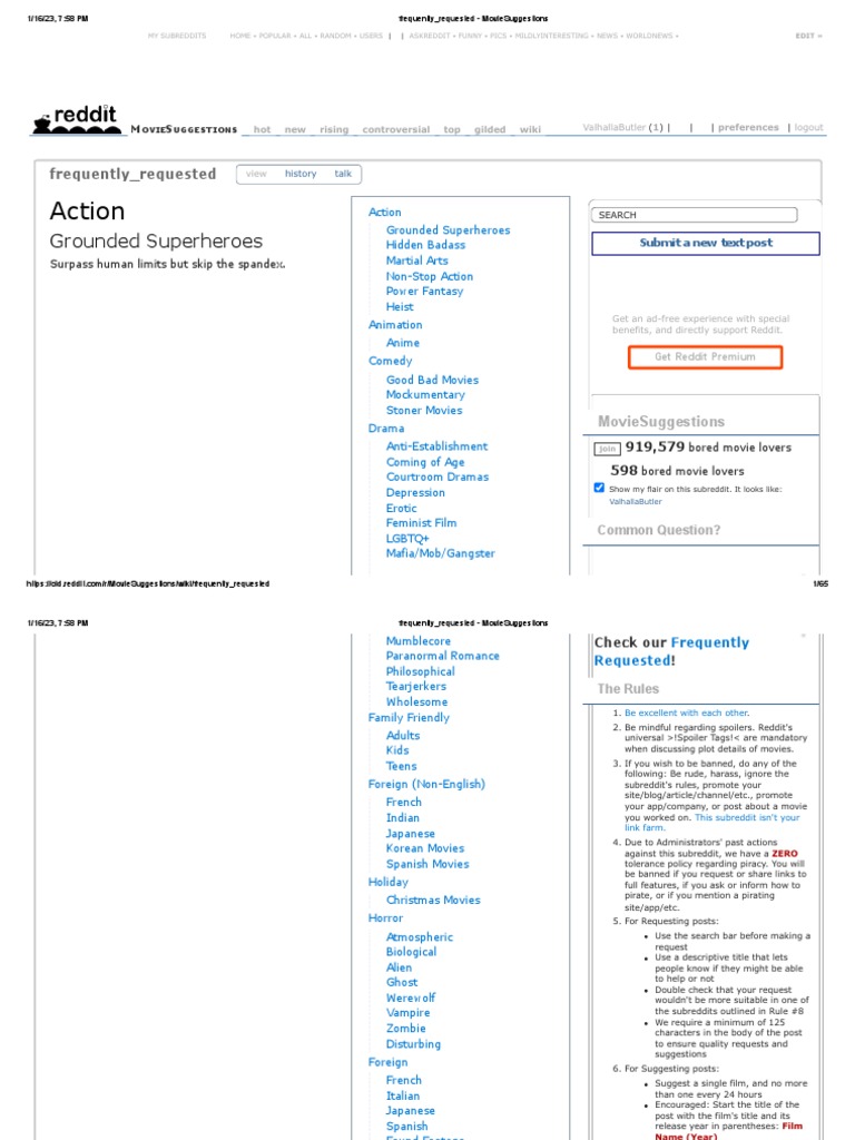 Frequently - Requested - MovieSuggestions | PDF