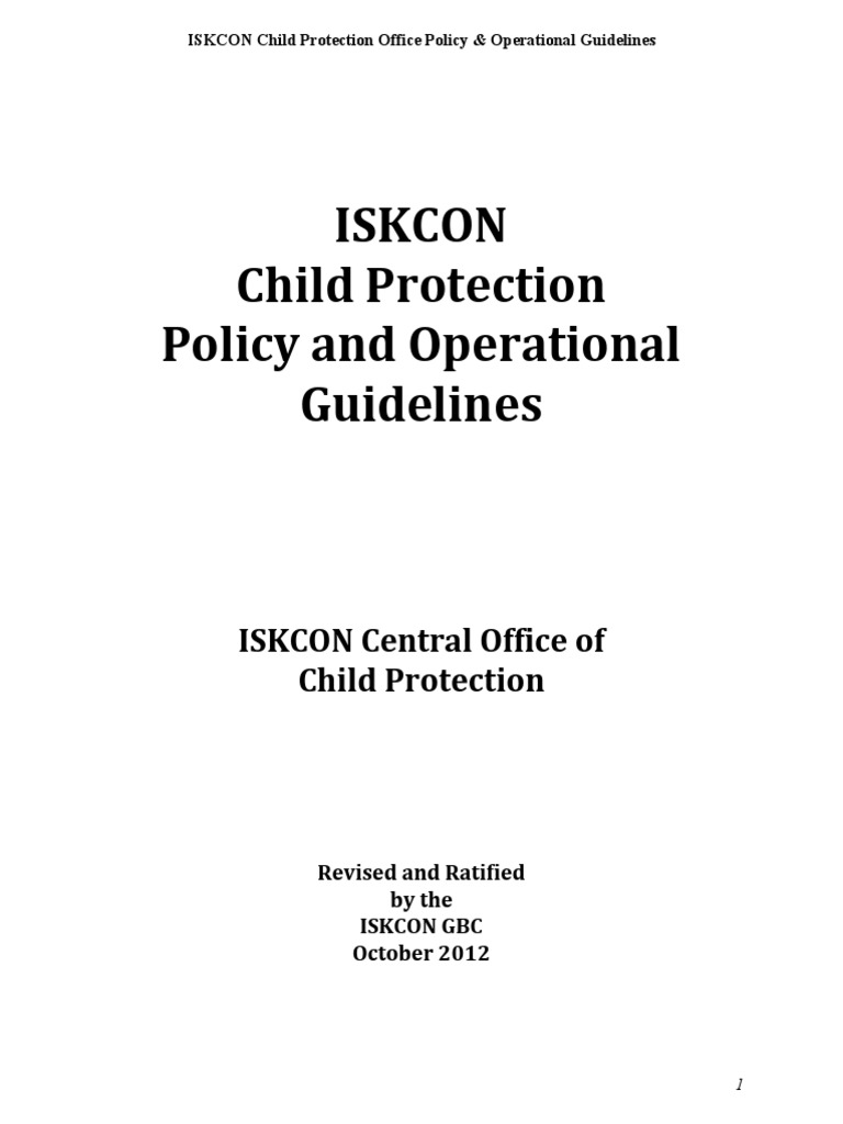 CPO Guidelines Oct 2012 | PDF | Child Abuse | Child Protection