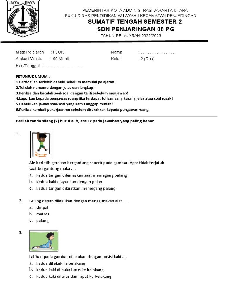 Soal STS Pjok-Kls2 | PDF