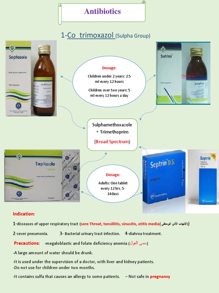 1-Co - Trimoxazol: Antibiotics | PDF | Beta Lactamase | Diseases And ...