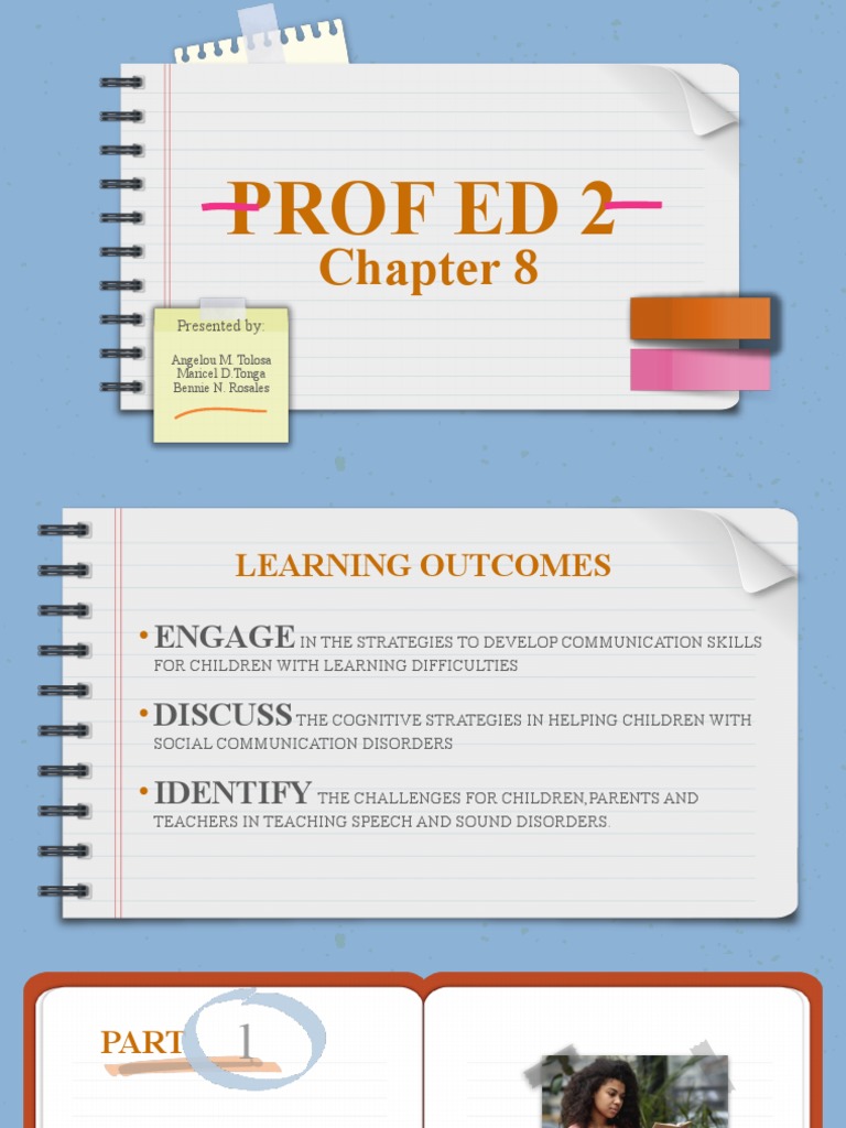 Prof Ed 2 Chapter 8 | PDF | Teachers | Communication