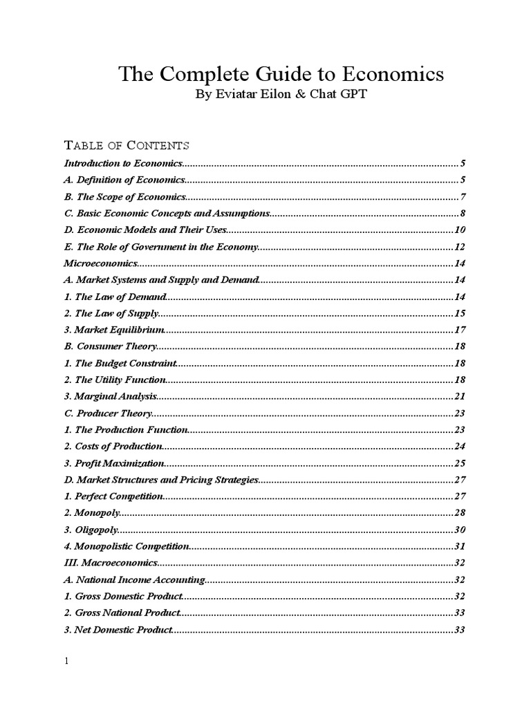 The Complete Guide To Economics | PDF | Economics | Microeconomics