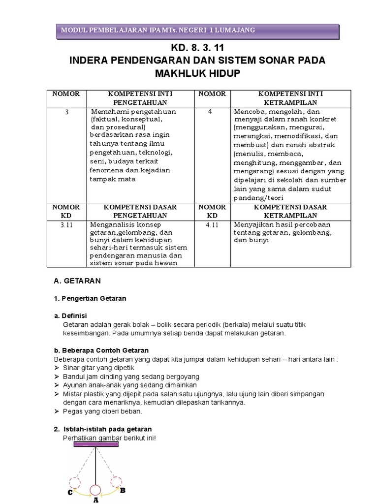 Modul IPA: Getaran dan Gelombang | PDF