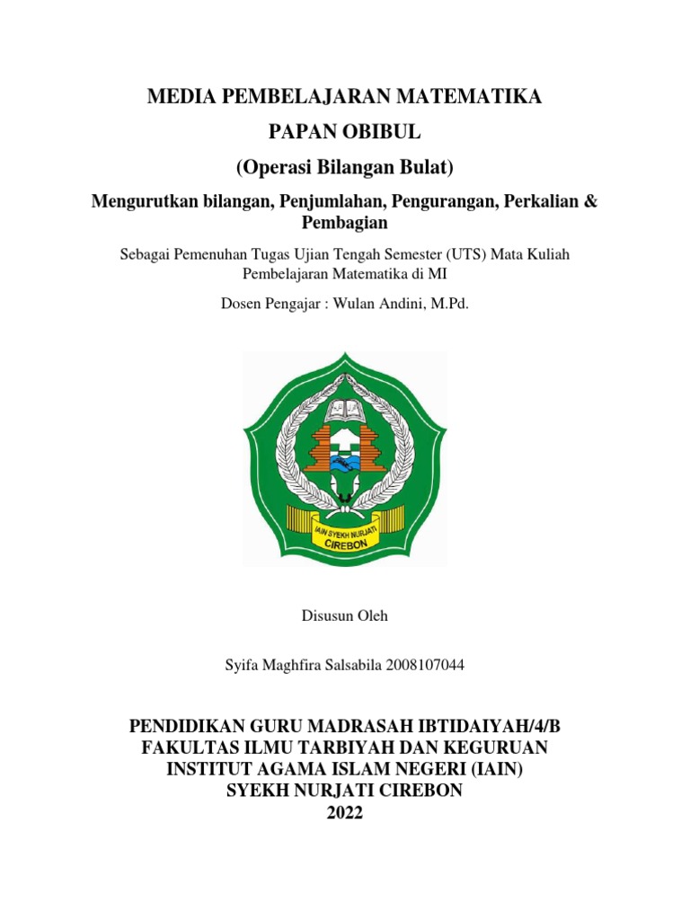 MEDIA PEMBELAJARAN MATEMATIKA | PDF