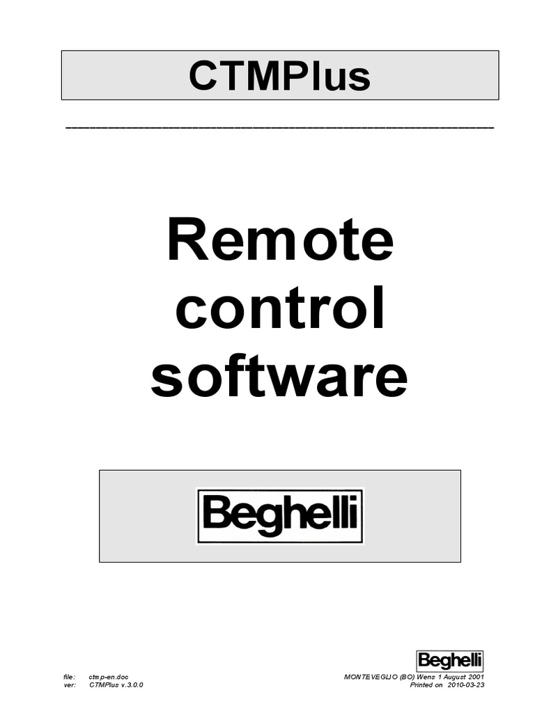 Control Remote Systems with CTMPlus | PDF | Installation (Computer Programs) | Command Line ...