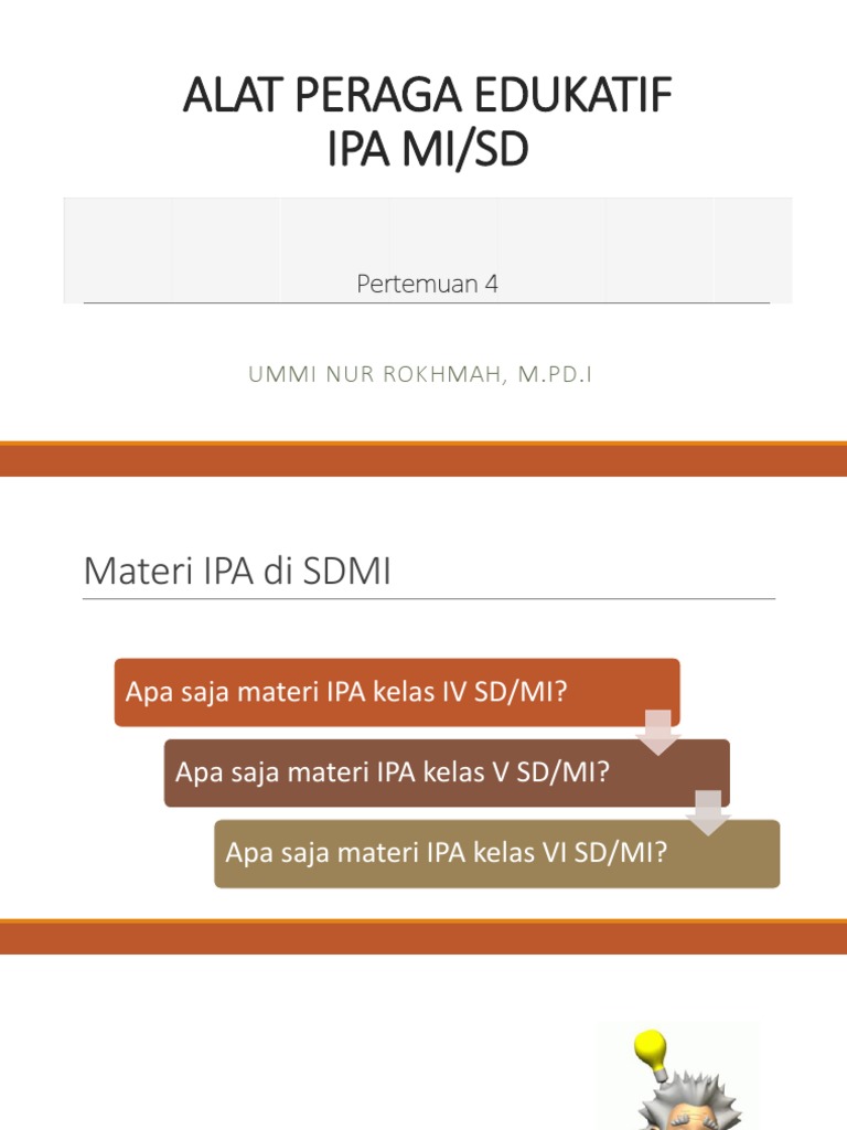 Alat Peraga Edukatif IPA SD/MI | PDF