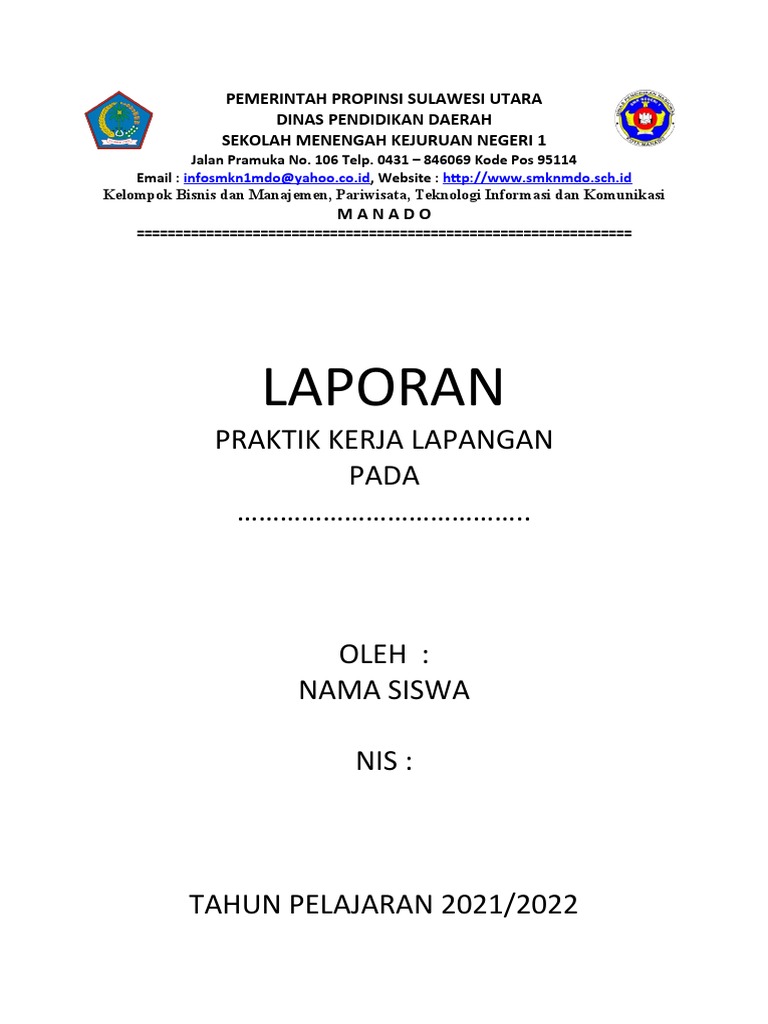 Format Laporan Pkl Pdf