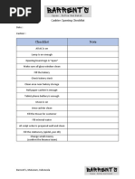 Barista Checklist | PDF