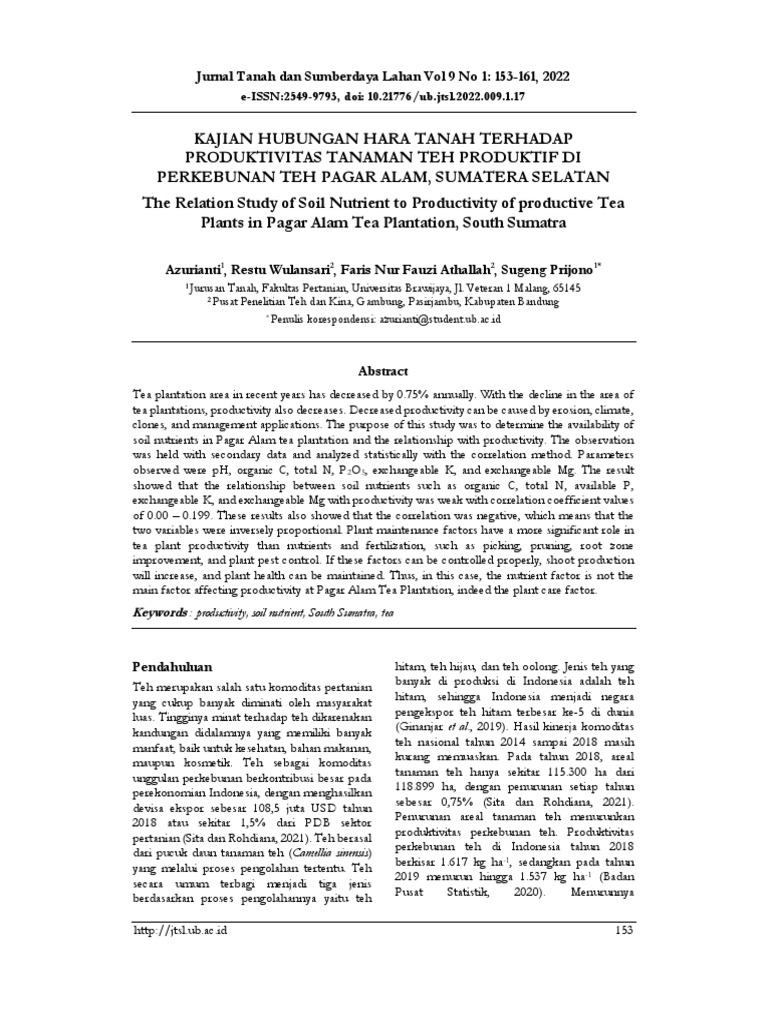 Handayanto, 17, 153-161, AZURIATI & PRIJONO (R) - EH-N | PDF